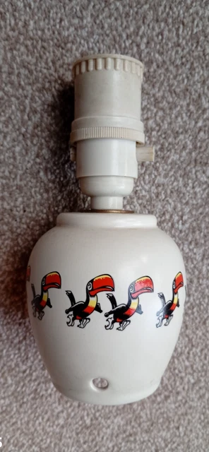VINTAGE GUINNESS CARLTONWARE Lamp Base Toucan With Paper Shade £14.99 ...