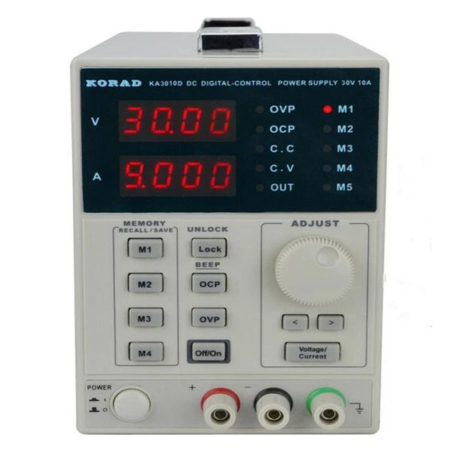 DC POWER SUPPLY 30V 10A Digital Regulated Programmable Regulated Power ...