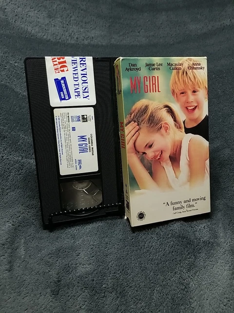 MY GIRL VHS 1992 Macualay Culkin Jamie Lee Curtis BLOCKBUSTER VIDEO £9. ...