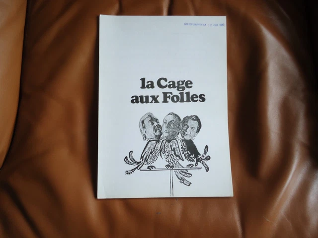 Dossier De Presse La Cage Aux Folles Serrault Press Kit Eur 30 00