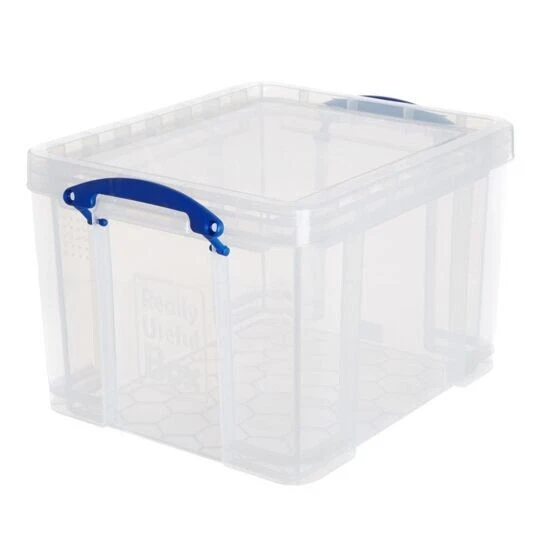 35 LITRE REALLY Useful Box, Clear, Plastic Storage, Free Delivery, New ...