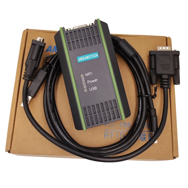 USB-MPI PPI PLC Programming Cable For Siemens S7-200/300/400 6ES7972 ...