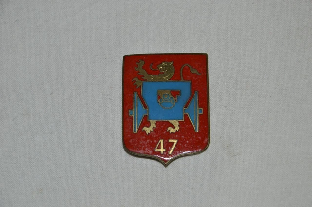 INSIGNE 47° REGIMENT D'artillerie Fabrication Klein & Kenzer A.g. Odar ...