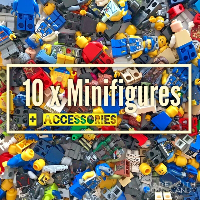 LEGO MINIFIGURES & Accessories X 10 - Mixed Mini Figure Job Lot Bundle ...