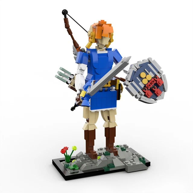 MOC THE LEGEND of Zelda Character Link Model Building Blocks 490 PCS ...