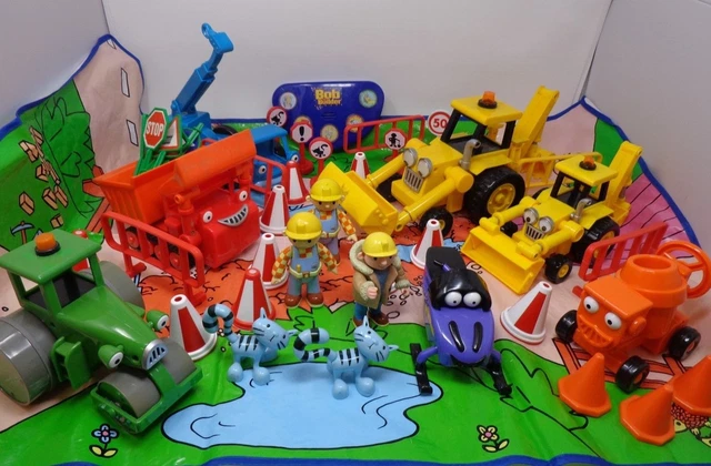 BOB THE BUILDER Talking Play Mat Figures Vehicles Muck Zoomer Roley ...