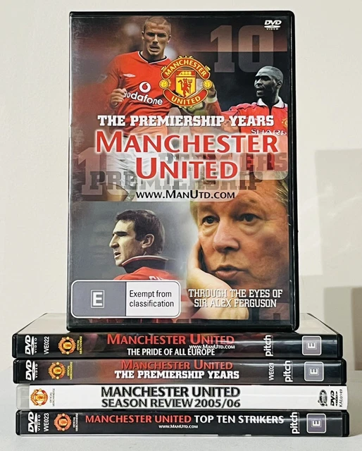 MANCHESTER UNITED FOOTBALL Soccer DVD Bundle x 5 Region Free $36.95 ...