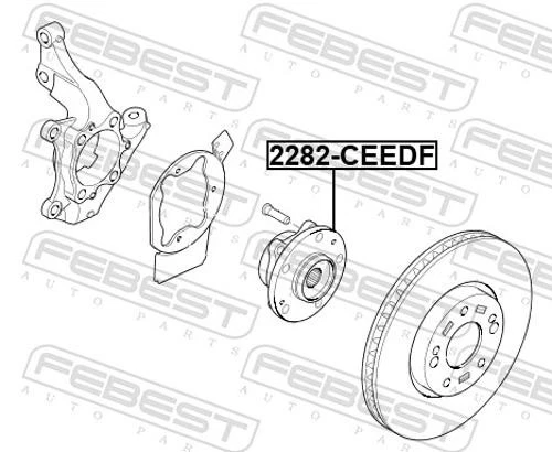 WHEEL HUB 2282-CEEDF FOR HYUNDAI i30/Hatchback/Van/Kombi KIA CEE'D ...
