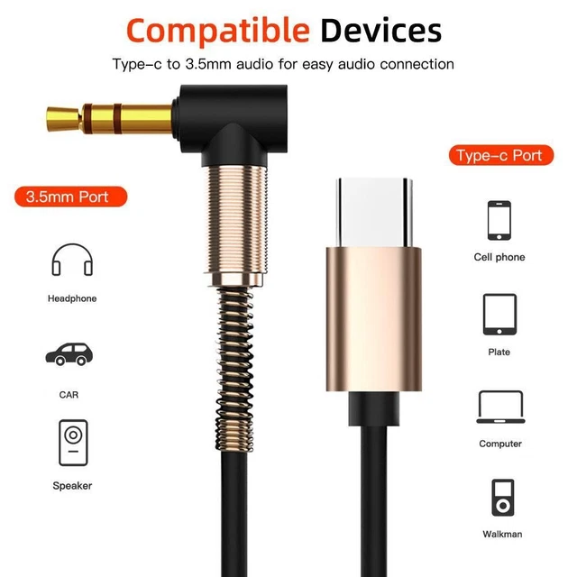 AUX CORD AUDIO Cable usb-c to 3.5mm Audio Cable Best U2W4 $10.20 - PicClick AU