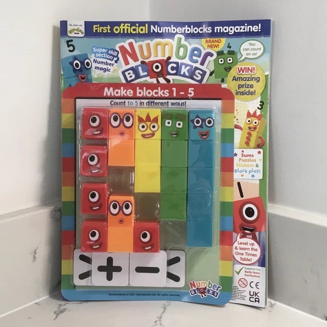 CBEEBIES NUMBERBLOCKS MAGAZINE & Blocks 1-5 - 21 Number Blocks + 5 ...