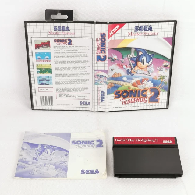 SONIC 2 THE Hedgehog Master System serie completa PAL EUR 21,26 ...