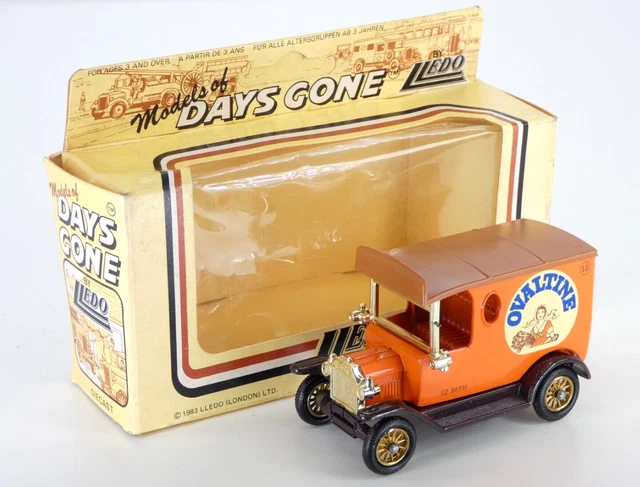 LLEDO OVALTINE FORD Model T Van Days Gone Toy Box Vintage Model ...