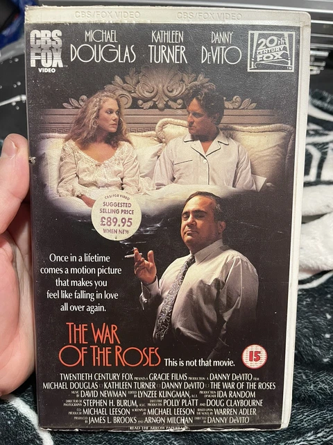 THE WAR OF The Roses VHS Video Big Box Ex Rental Cert CBS/FOX Comedy £4.99 - PicClick UK