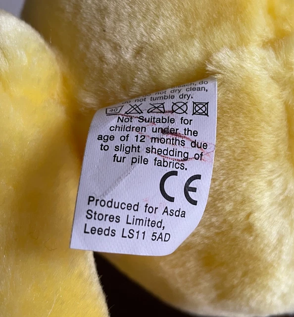 BBC CHILDREN IN Need Pudsey Bear 11" Sitting Plush Soft Toy Yellow ...