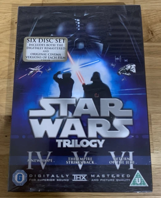 STAR WARS TRILOGY: Episodes IV, V and VI DVD (2008) Mark Hamill, Lucas ...