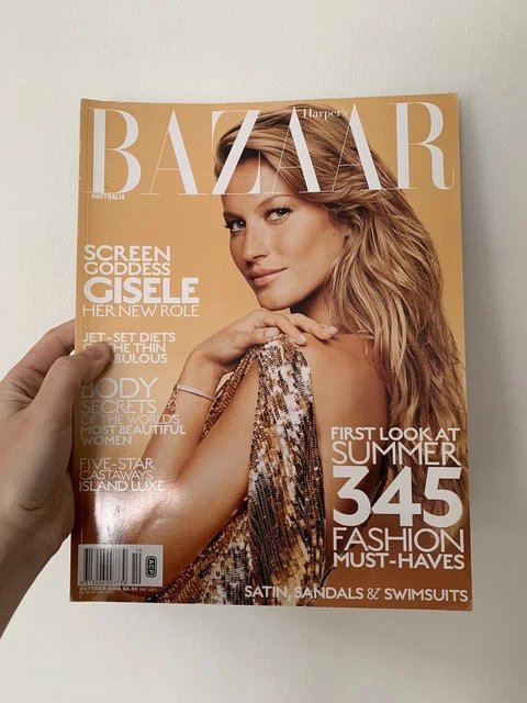 RARE HARPER’S BAZAAR Australia October 2004 Fashion Magazine - Gisele £ ...