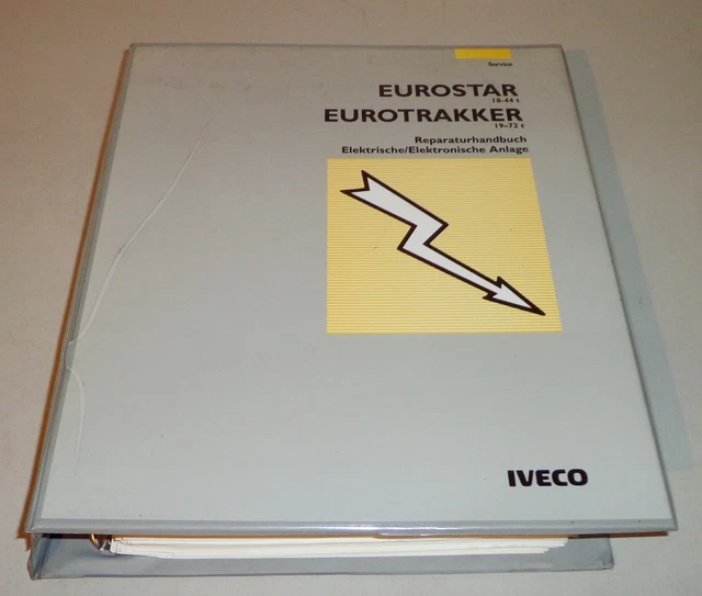 MANUALE OFFICINA DI Riparazione Elettrico Impianto Iveco Eurotrakker ...