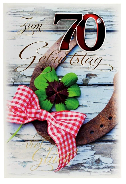 GEBURTSTAGSKARTE 70 GEBURTSTAG Karte siebzig Jahre alt Geburtstagskarte ...