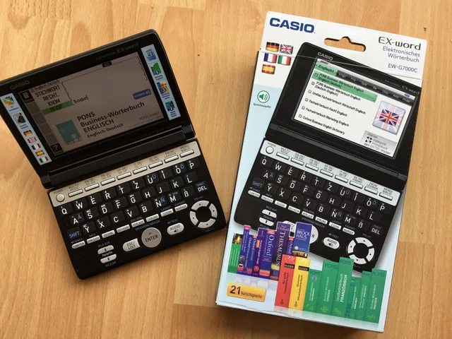 CASIO EX-WORD EW-G7000C, Elektronisches Wörterbuch mit Zubehör EUR 116 ...