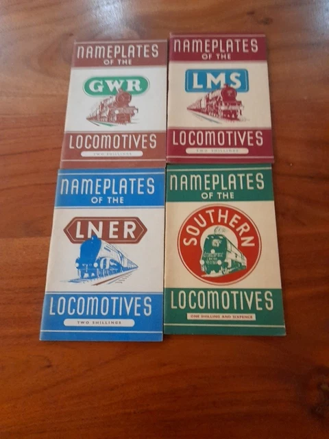 NAMEPLATES, GWR, LMS, LNER, SOUTHERN. Locomotive Booklets £21.48 ...
