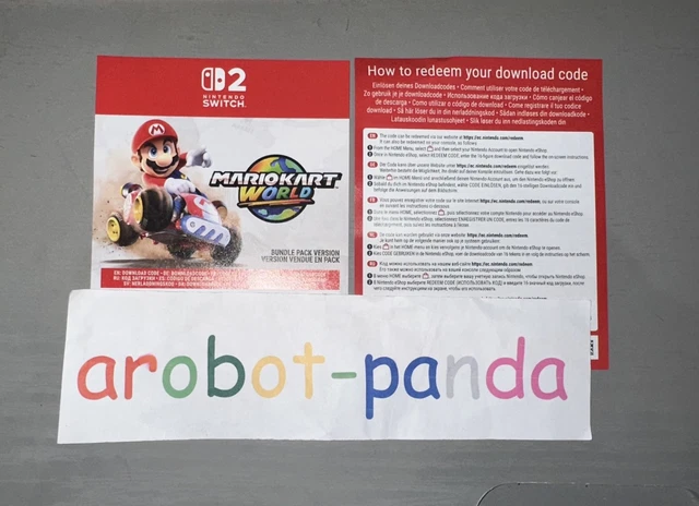 NINTENDO SWITCH 2 Mario Kart World UK eShop Digital Code £50.00 ...