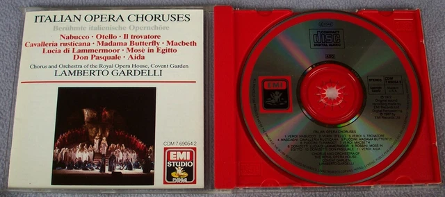ITALIAN OPERA CHORUSES Gardelli ROHCG USA EMI Studio DRM CD Verdi ...