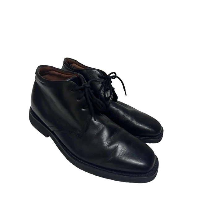 FLORSHEIM FLITES MENS Black Leather Chukka Ankle Boots US 10D Lace Up ...