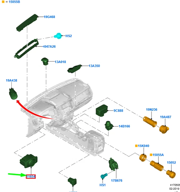 FORD RANGER T6 MK1 Headlight Switch Assy 2497396 DG9T-13D061-GE3JA6 NEW ...