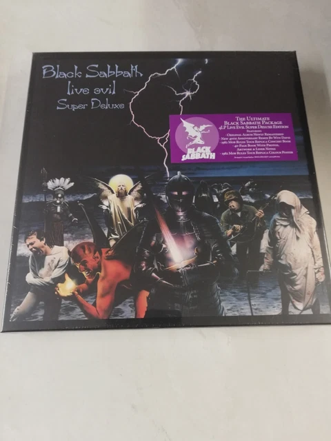 BLACK SABBATH BOX -Live Evil SuperDeluxeEdition (4 LP Remastered,Poster ...