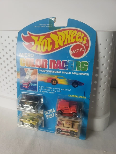 1988 VINTAGE HOT Wheels Micro Color Racers Classic Pack Color Changing ...