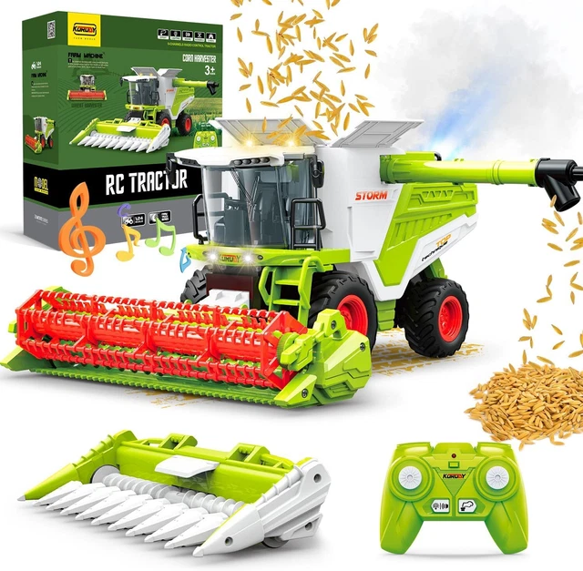 REMOTE CONTROL HARVESTER Tractor Toy RC Harvester Farm Toys for Boys ...