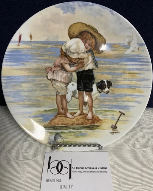 COALPORT FINE CHINA Island Home Display Plate England Wavecrest Studios ...