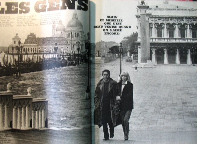ALAIN DELON ET Mireille Darc Paris Match N° 1458 Mai 1977 EUR 10,00 - PicClick FR