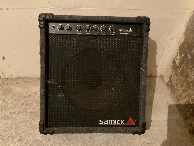 AMPLIFICATEUR DE GUITARE basse SAMICK SM-25R en état de marche EUR 49,99 - PicClick FR