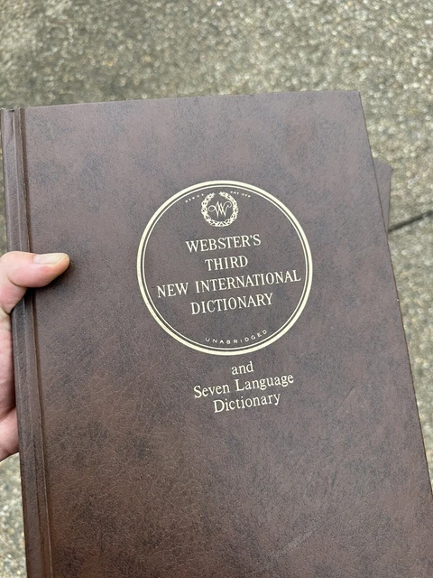 WEBSTER'S THIRD NEW INTERNATIONAL DICTIONARY and SEVEN LANGUAGE ...