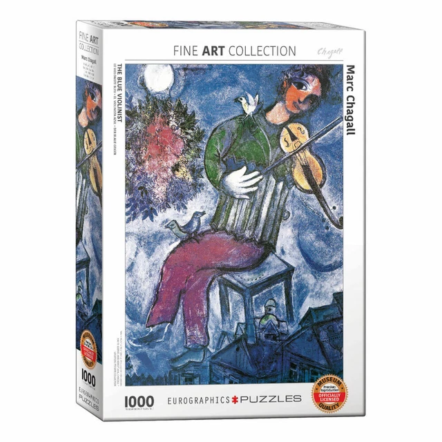 EUROGRAPHICS JIGSAW PUZZLE The Blue Violinist by Marc Chagall, 1000 ...