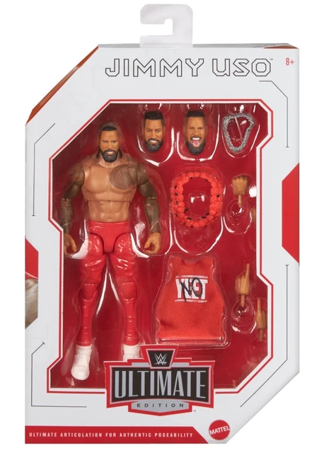WWE JIMMY USO Mattel Ultimate Edición Serie 26 Figura Lucha Libre ...