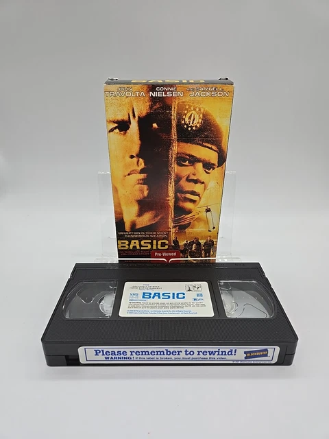 BASIC (VHS, 2003) John Travolta Samuel L Jackson Connie Nielsen Action ...