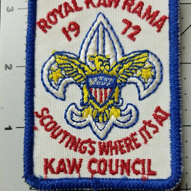 VINTAGE BSA 1972 Boy Scout Patch ROYAL KAW RAMA Council Scouting's ...