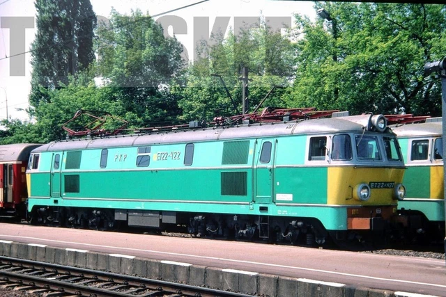 35MM SLIDE PKP Poland Railways Electric Loco ET22 422 Poznan 1995 Original £3.99 - PicClick UK