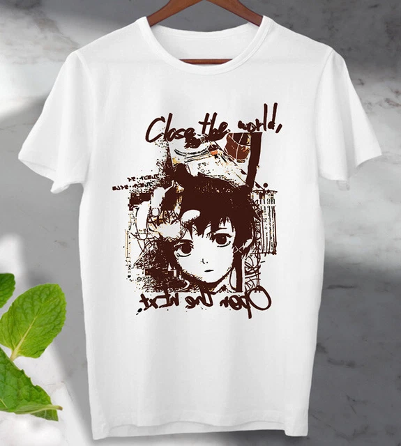 SERIAL EXPERIMENTS LAIN Close The World Japan T Shirt Men's Ladies ...