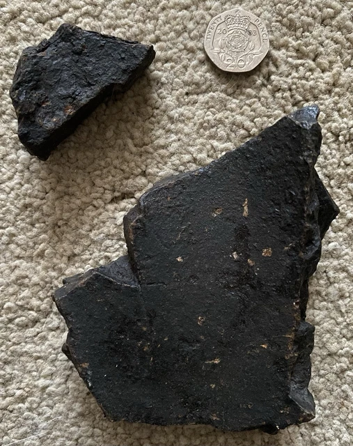 WW1 BRITISH SHELL Shrapnel Fragments - Somme - 2 Cleaned Battlefield ...