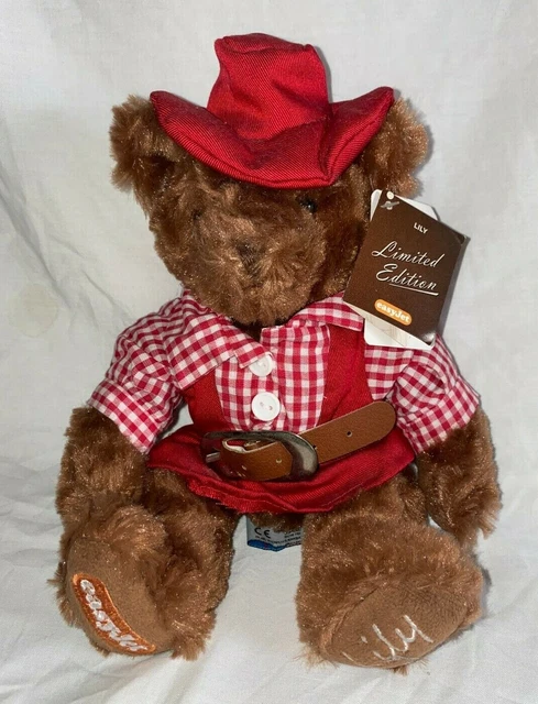 EASYJET EASY JET LIMITED EDITION LILY COWGIRL TEDDY BEAR PLUSH SOFT TOY ...