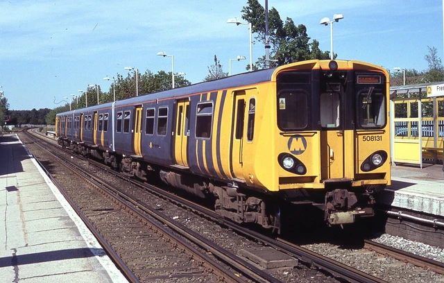 COLOUR SLIDE, CLASS 508, 508131, Merseyrail Livery £1.15 - PicClick UK