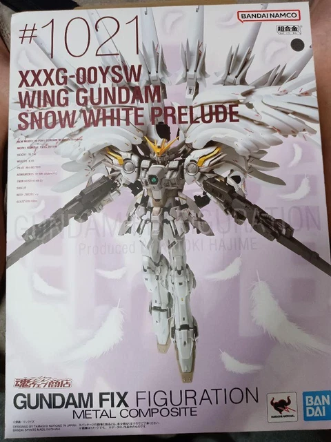 BANDAI SPIRITS METAL COMPOSITE Wing Gundam Snow White Prelude Gundam W ...