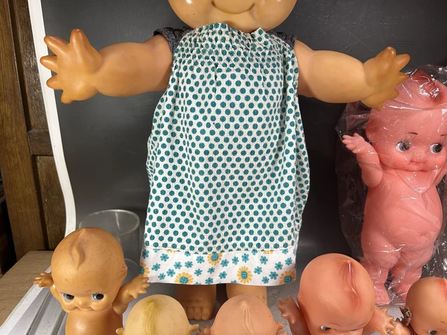 LOT POUPÉE KEWPIE 354 japonaise grande 25" vintage cupie wing baby ...