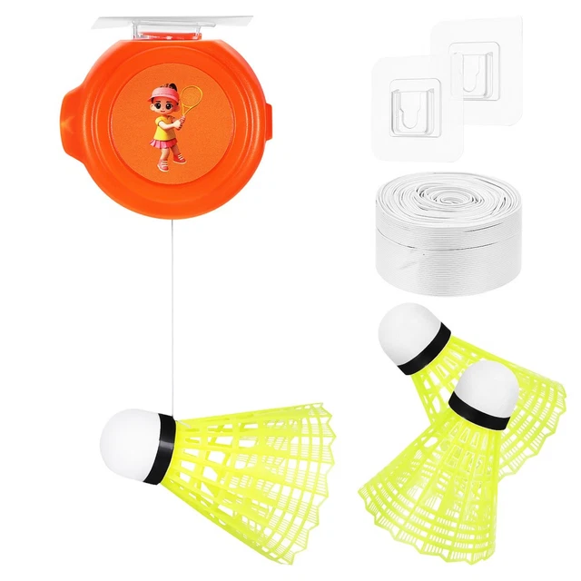 BADMINTON REBOUND TRAINER Single-player Training Tool Solo Adjustable £ ...