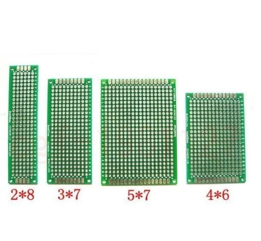 4PCS DOUBLE-SIDE PROTOTYPE PCB Board, 2x8 3x7 5x7 4x6 cm, Each 1Pcs $3. ...