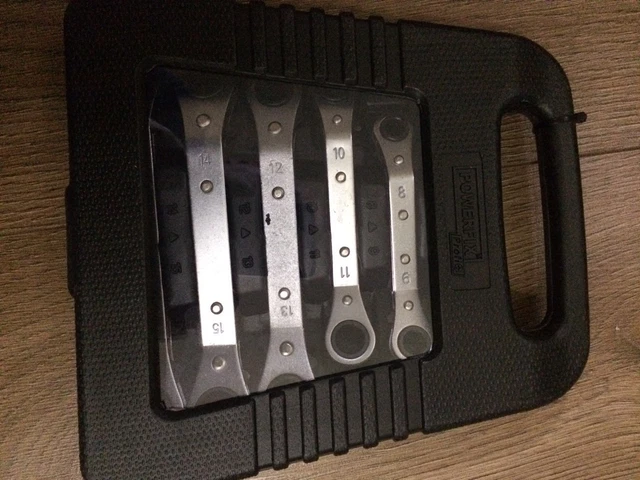 POWERFIX PROFI RATCHET Spanner Set £24.99 - PicClick UK