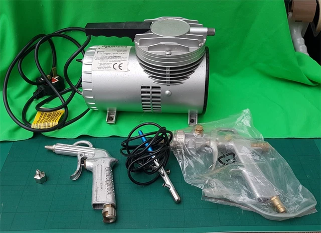 DRAPER DA65 MODLE Spray-Work Air Compressor and 2 Spray Guns £29.99 ...